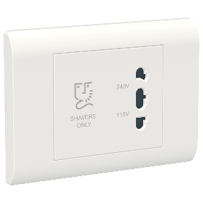 Horizontal Shaver Socket White CPXSHAVER_WE - Electrical and Networking ...