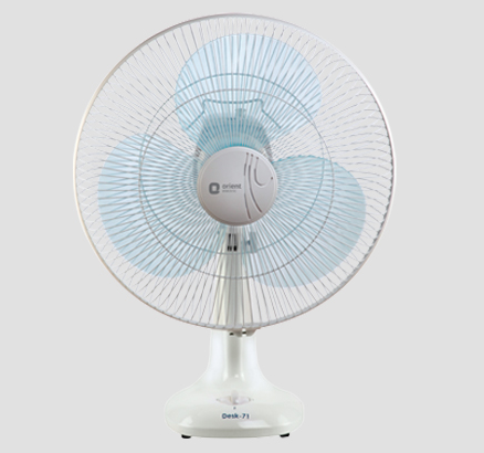 Desk 71 400 mm Sweep Table Fan Blue and White - Electrical Fittings ...