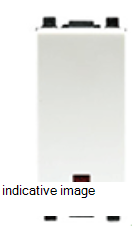 6A 1 Module 1 Way Switch with Neon White IN8481 - Electrical and ...