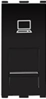 1 Module RJ11 Cat 5e Computer Socket Black 66556B - Electrical and Networking, Electrical ...